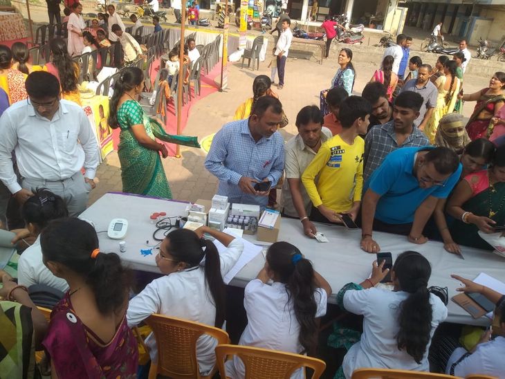 A warm welcome was given to the Yatra in Chanod of Vapi, the ...