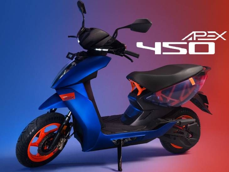 Aether's flagship e-scooter 450 Apex launched | એથરનું ફ્લેગશિપ ઈ-સ્કૂટર 450 Apex લોન્ચ: 157kmની ...