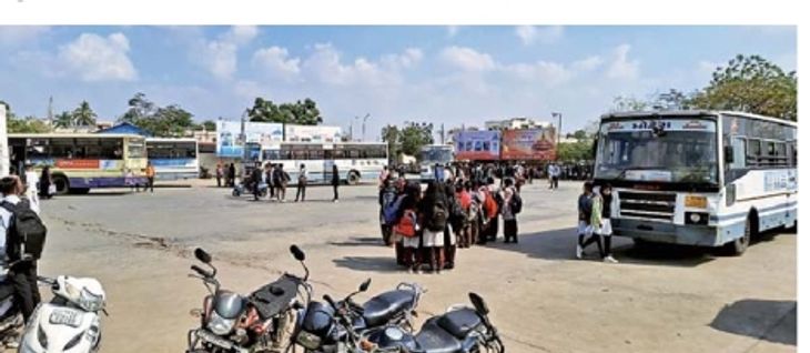 The students are disturbed by the rioting in the bus station in front ...