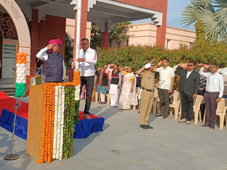 Republic Day was celebrated with Aan, Baan and Shan by unfurling flags ...