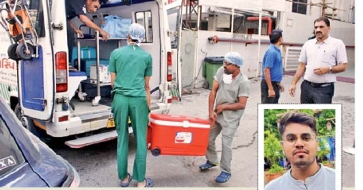 A 25-year-old youth from Karelibagh was brain-dead and donated a kidney ...