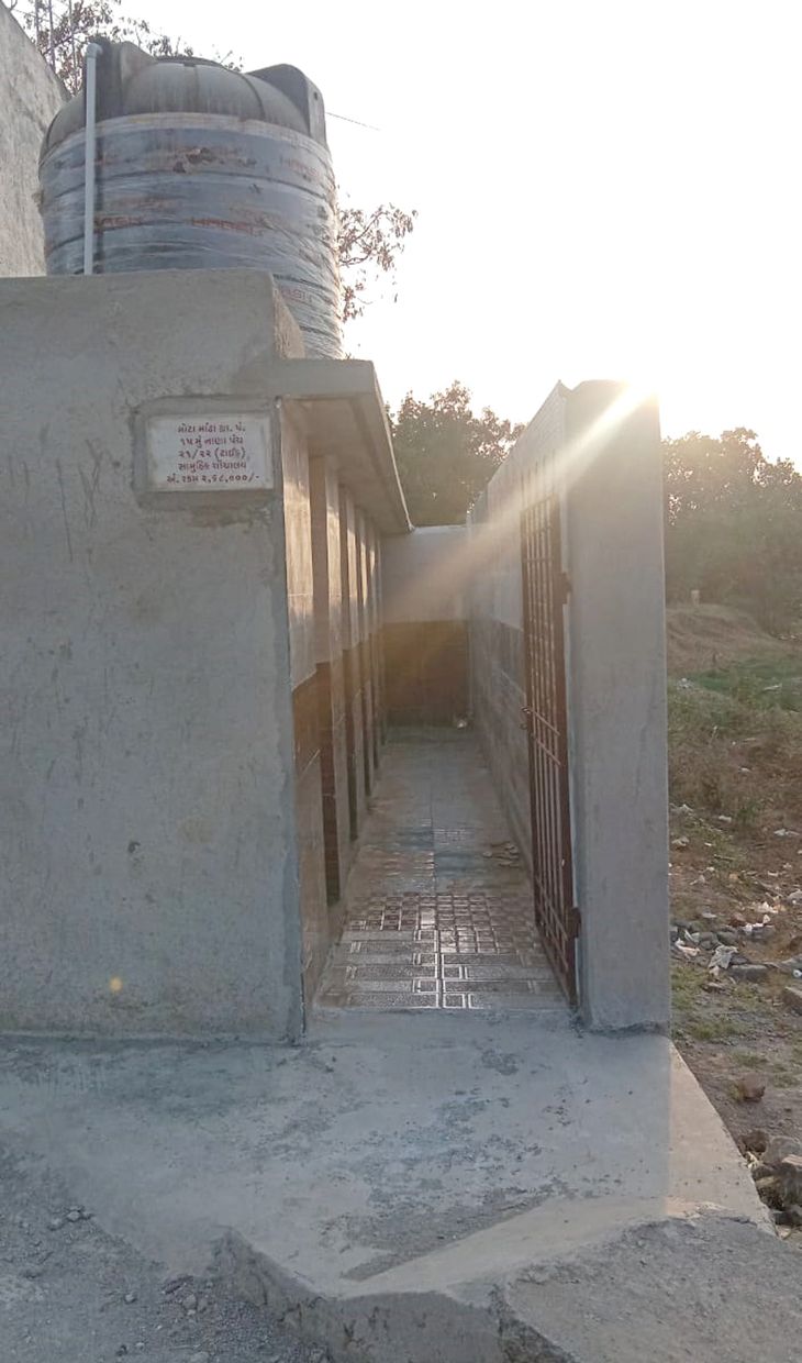 The check dam work will be completed in Mota Mandha village in 6 months ...