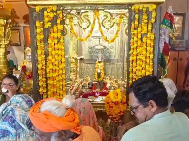 A large number of devotees thronged to have a darshan of Ramdevji at ...