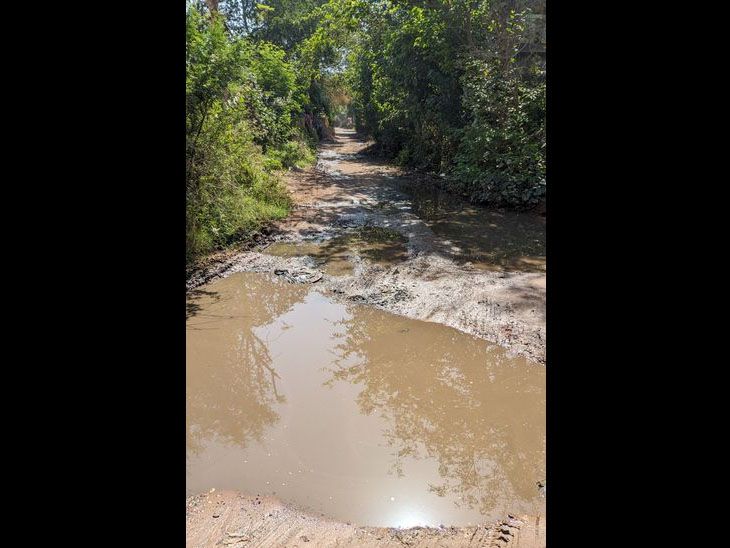 A lot of leakage in the drinking water line in Khandivav village of ...