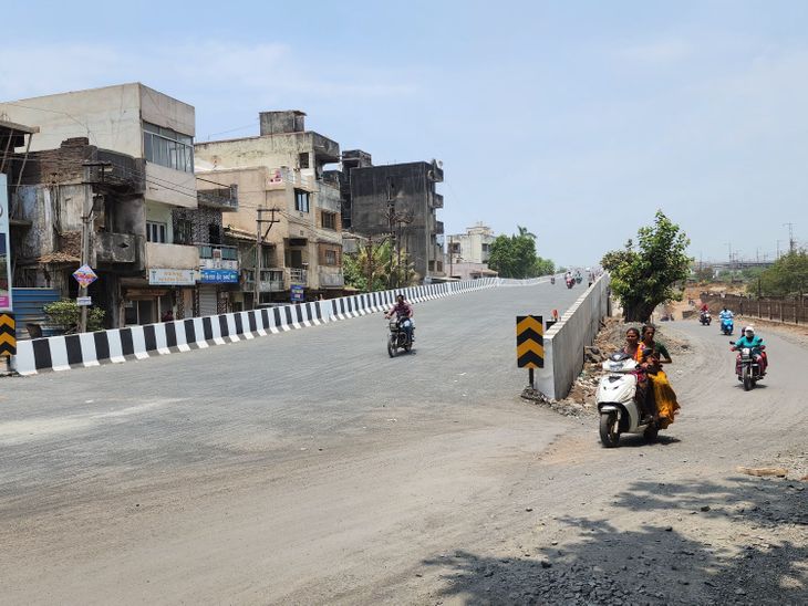 The railway overbridge near Navsari station was opened without ...