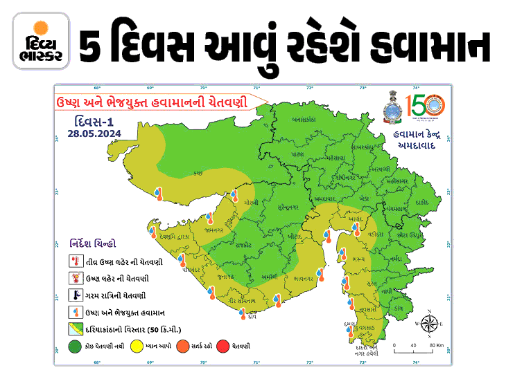 Temperature likely to be 43 degrees in Ahmedabad today, no heat alert ...