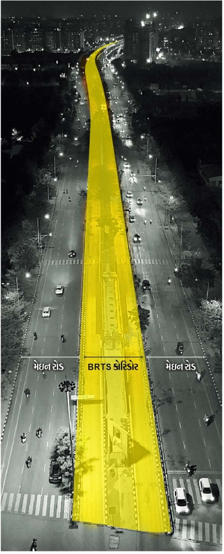 2.5 km BRTS track from Breadliner Circle to Someshwar Junction will be ...