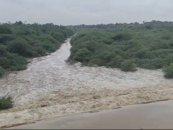 7 inches of rain in Visanagar in two days caused Rupen river to ...
