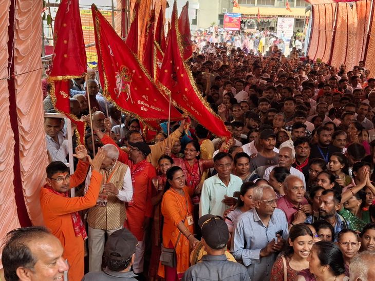 About 30 Sanghas arrived at Umiya Dham at Unjha Shri Umiya Mataji ...