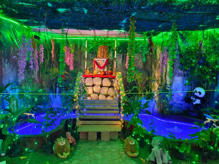 Navratri Gabbar was beautifully decorated in Ranipama Akshardham ...