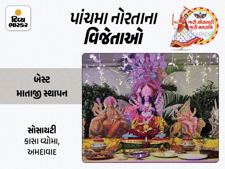 Divya Bhaskar My Society My Navratri Contest winners Day-5