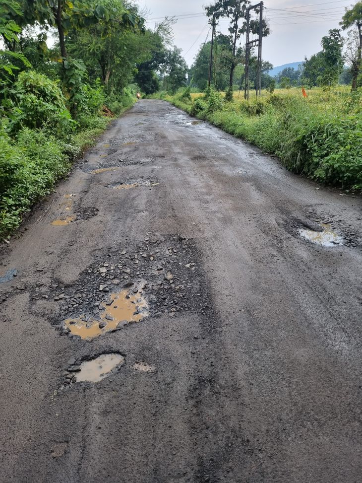 The rickety road leading from Khambhala to Bilmoda in Maharashtra has devastated people | હાલાકી ...