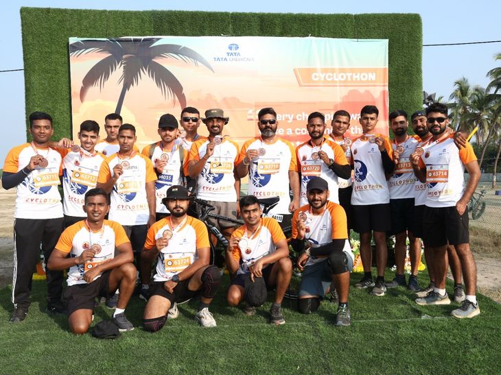 Tata Chemicals K.S. Cyclothon held at Okha Mandal in memory of ...