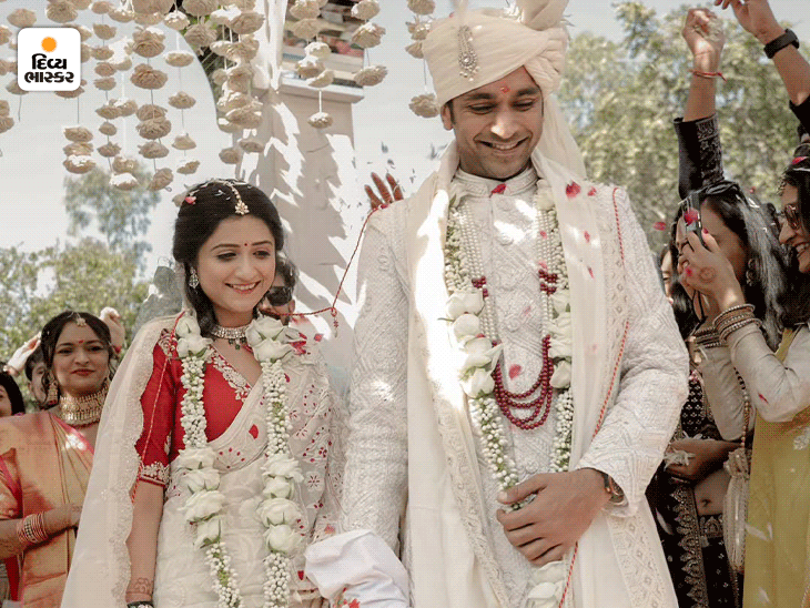 Gujarati actress Arohi Patel tied the knot | ગુજ્જુ એક્ટ્રેસ આરોહી પટેલ અને તત્સતે પ્રભુતામાં ...