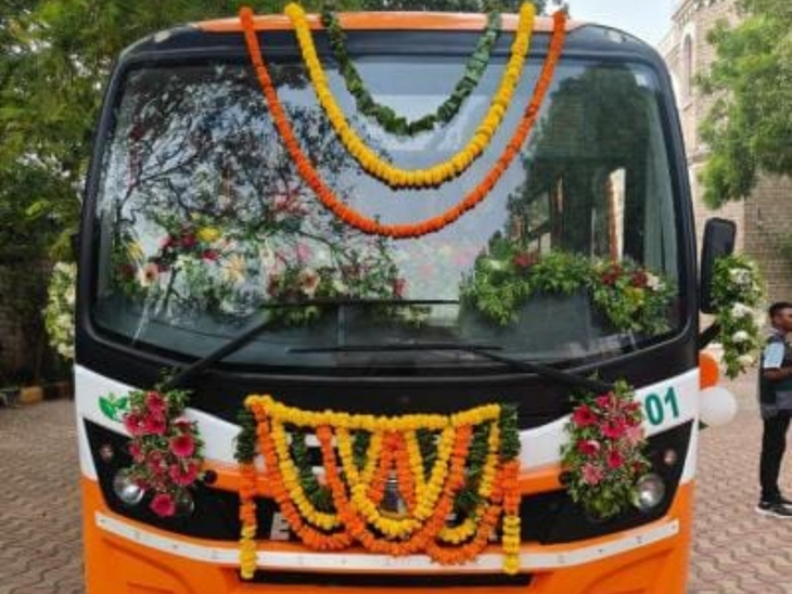 Buses recently flagged off by the Chief Minister in Rajkot have been ...
