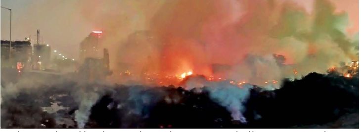 Fire breaks out in garbage dump in Vesu, surrounding residents ...