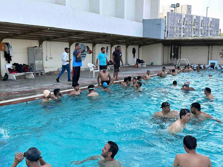 Swimming pool inaugurated at Patan's sports complex | પાટણના સ્પોર્ટસ ...