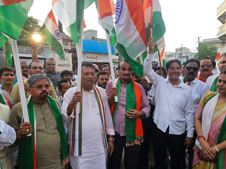 A procession was held from Kuwara to Shahid Chowk, saluting the valour ...