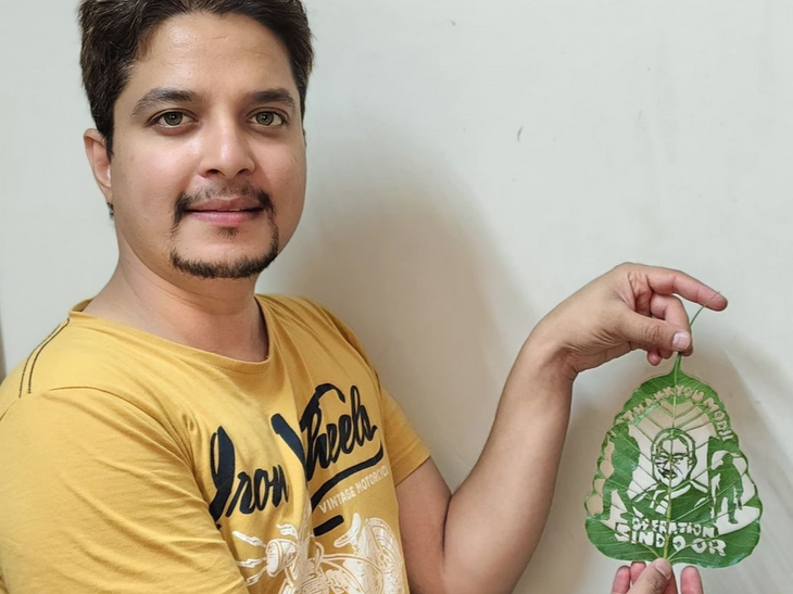 Unique patriotism of artist Kishan Shah of Paramahansa Art in ...