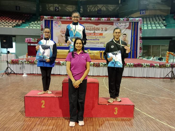 V.R. Karve School student dominates in the Gymnastics Khel Mahakumbh ...