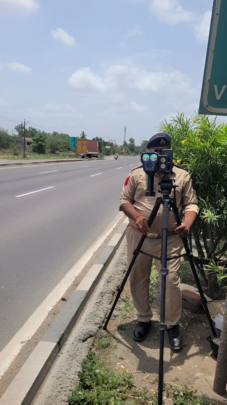 Navsari Traffic Department will keep an eye on speeding people on the ...