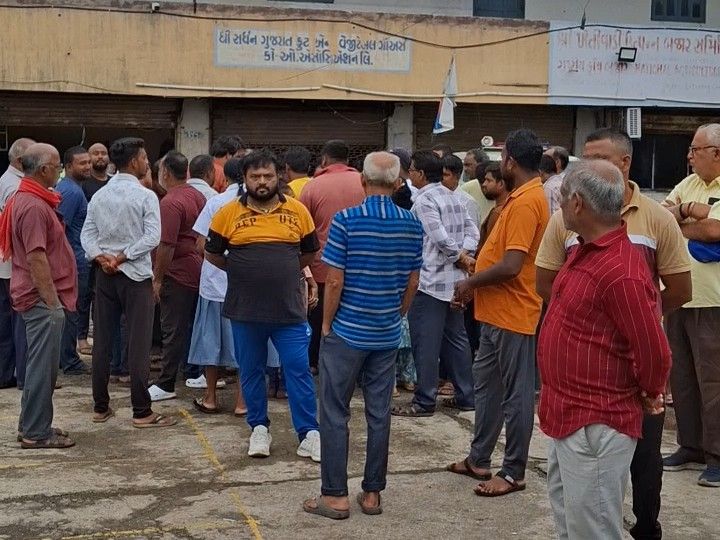 Temporary market started in APMC, traders from Dharampur also included