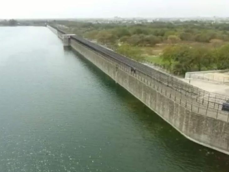Narmada water poured into Aji-1 dam in Rajkot, 44 MCFT water received ...