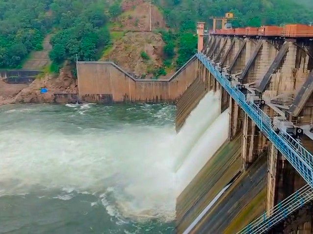 Three gates opened as water inflow increases in Panam Dam