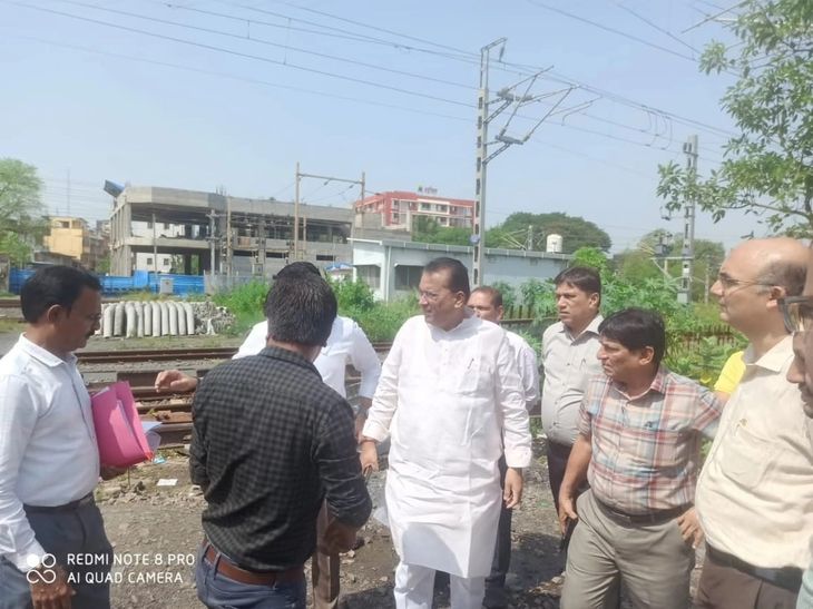Joint visit to railway foot overbridge in Navsari