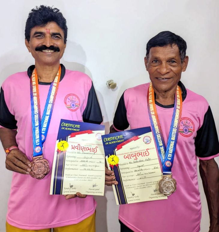 Two runners from Khergam shined at the national level at the Veer ...