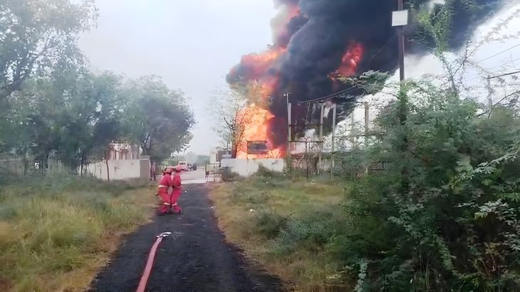 Fire breaks out in power transformer of Jetco 66 KV substation in Charodi