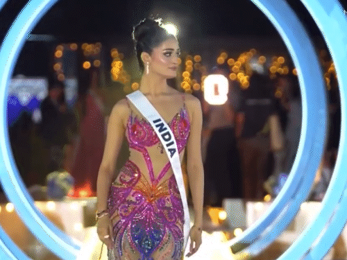 Miss Universe India Manika Vishwakarma Bold Transparent Gown PHOTOS VIDEOS