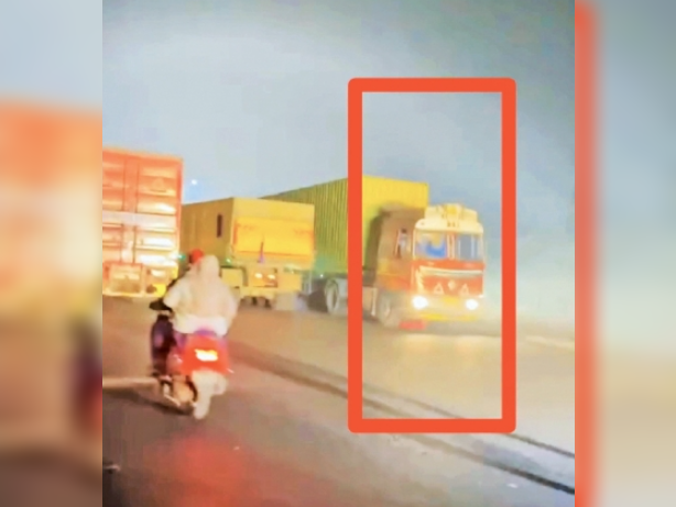 The actions of a drunk truck driver