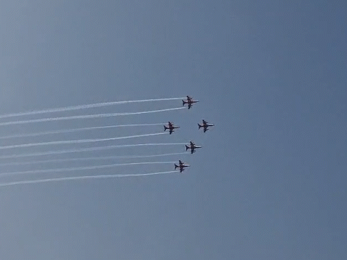 Exciting air show by Indian Air Force in Rajkot