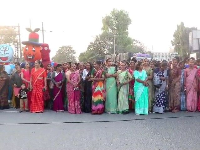 sari run held for the first time in chhota udepur