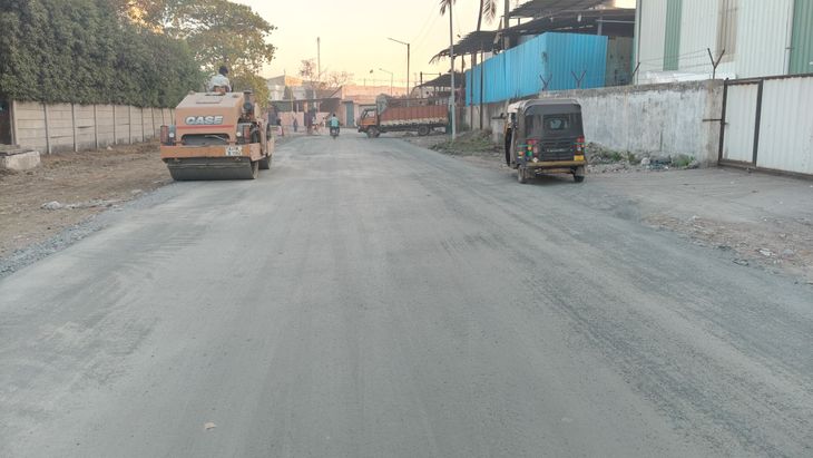 Relief for people as new roads are being constructed in Sarigam GIDC ...