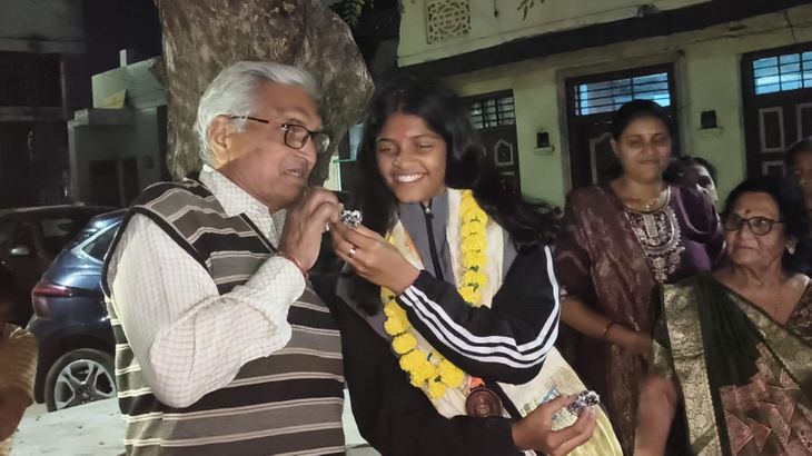 Priyanshi Barot from Kheralu in Nanded, Maharashtra, secured third ...