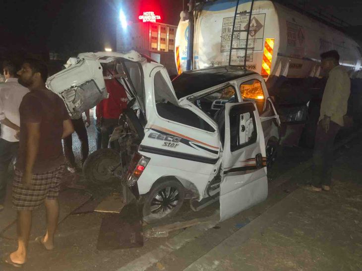 Kalol Triple Accident: Family Injured | Six Hurt in Tanker-Truck-Eco ...