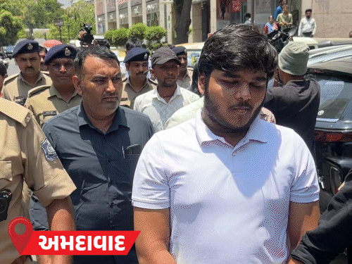 Rajkot Minor Bootlegger Grandson Arrested with Arms, Mustang
