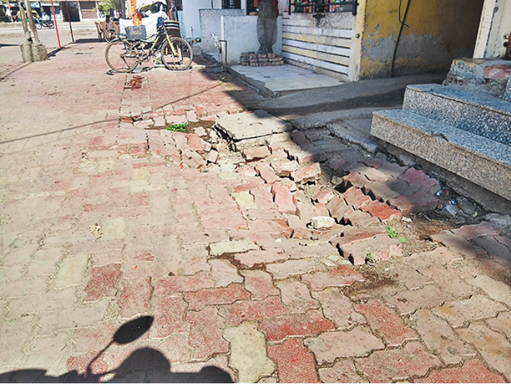 Residents are troubled as corrupt paver blocks sink into the ground in ...