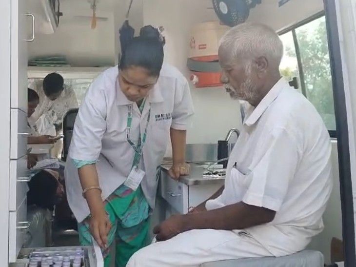 Dhanvantari Rath Health Services; Laborers Get Care | Sukhsar Fatehpura ...