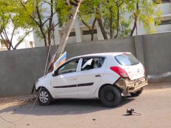 Disa Car Accident: 11KV Pole Toppled, Kids Safe | Driver Loses Control