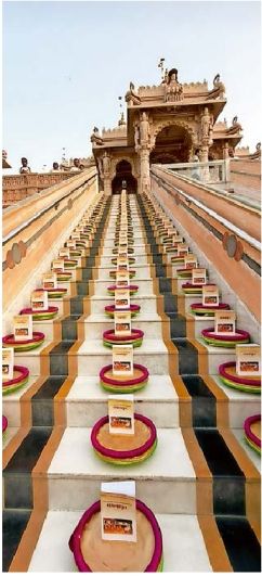 262 BAPS children and 50 saints took out a procession wearing ...