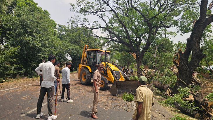 Forest department and police take action after locals' representations