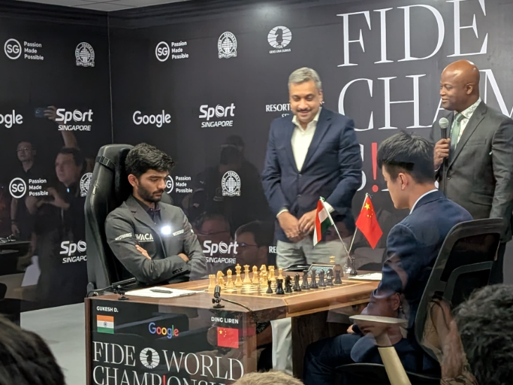 Ninth game between D Gukesh and Ding Liren ends in a draw; players ...
