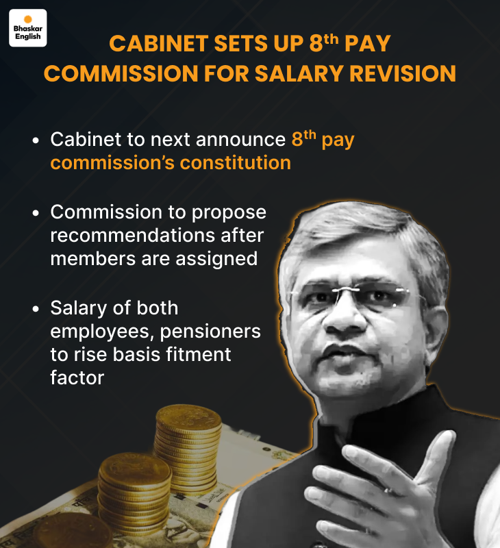 Central approves 8th pay commission from 2026, minimum salary to start ...