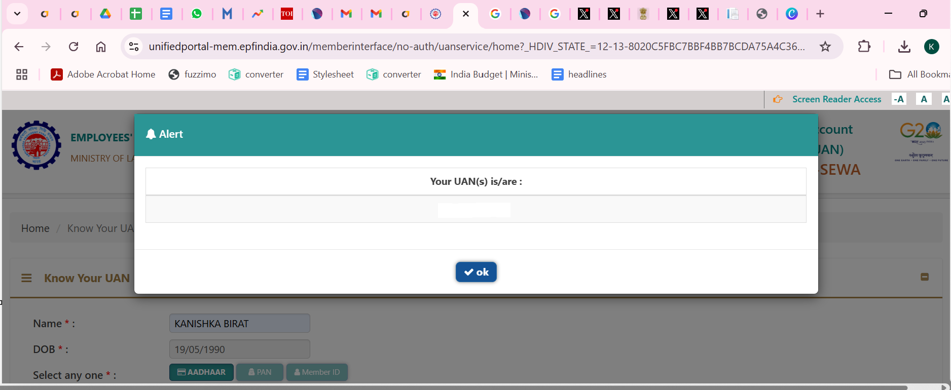 How to find UAN number of your PF account, Log into EPFO website and ...