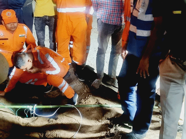 Rescue fails thrice as narrow borewell traps innocent child
