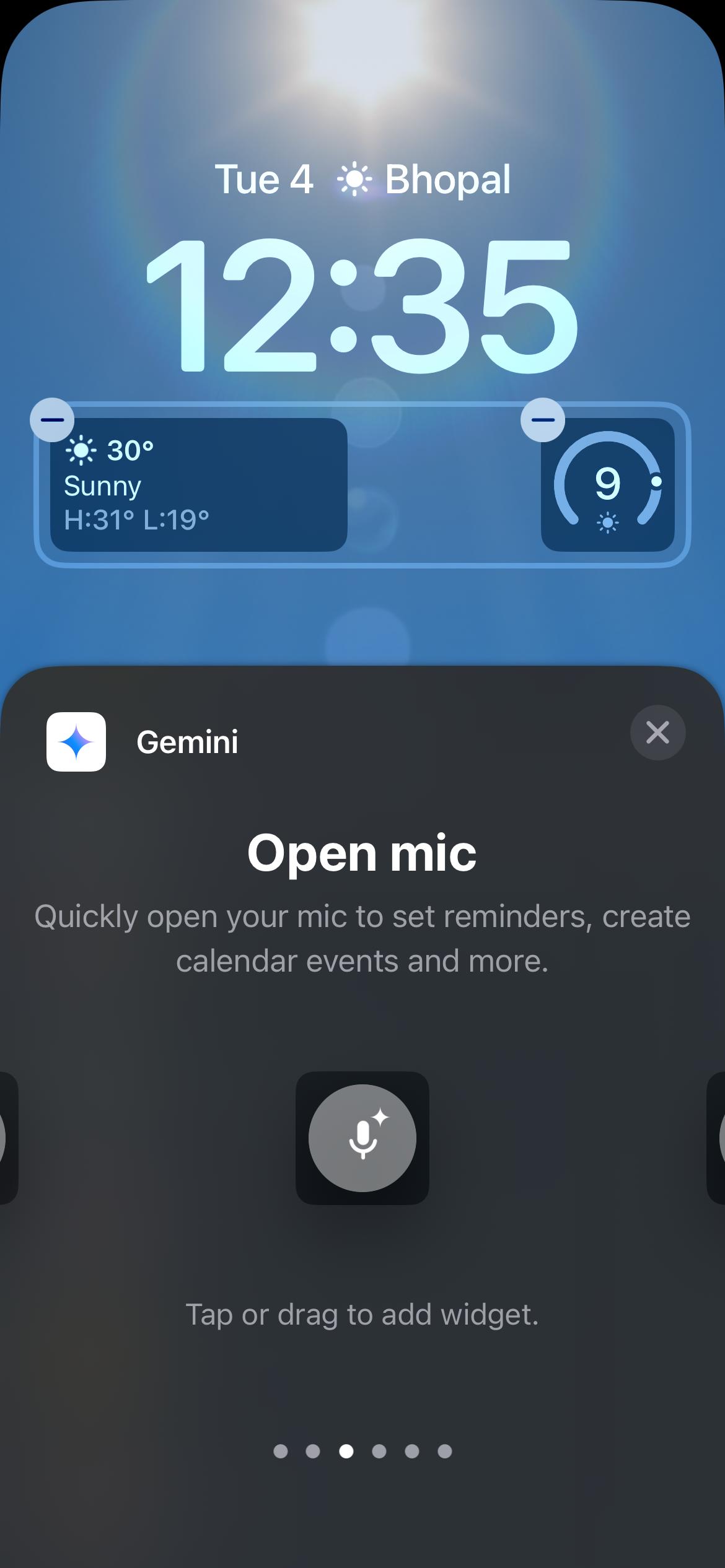 Google Gemini adds lock screen widgets for iPhone users-Gemini on ...