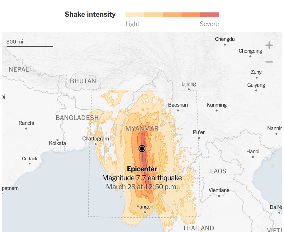 Death toll in Myanmar, Thailand earthquakes crosses 150 Dozens still ...